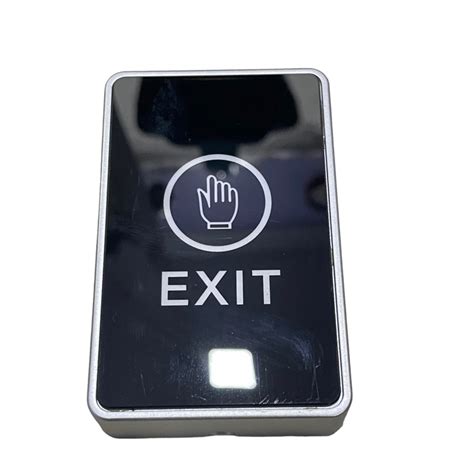 Infrared Blue Backlight Touch Exit Button Contactless Door Release Switch For Access Control