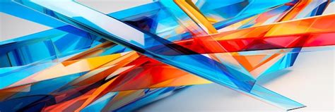 Premium Ai Image Abstract Composition Of Angular Geometric Forms And Lines Creating A Sense Of