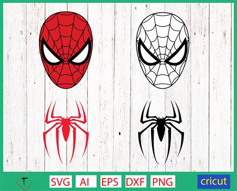 Spiderman Face Logo Vector