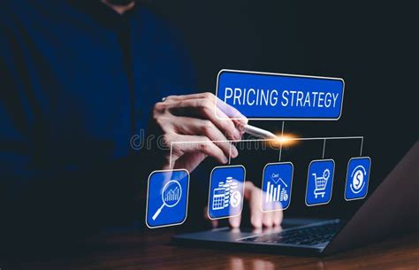 Pricing Strategy Concept Businessman Pointing At Pricing Strategy