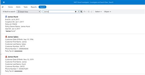 masking data in sas visual investigator