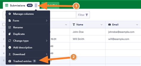 How To Delete Form Submission Data
