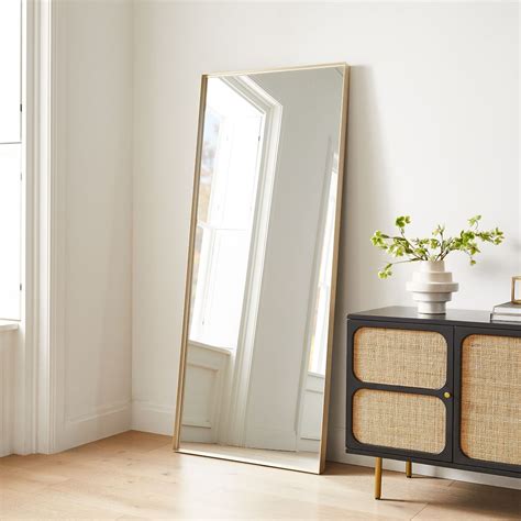 Deep Frame Metal Floor Mirror 30w X 72h West Elm