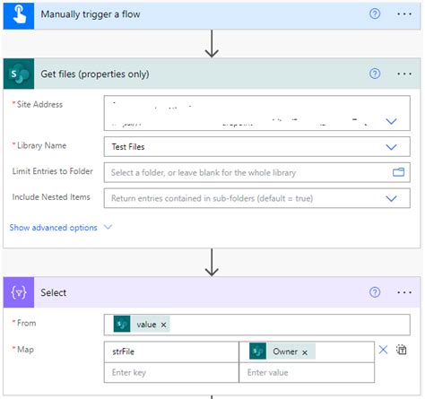 solved batching results of get files properties omly power