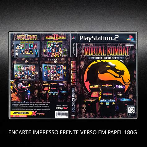Dvd Game Mortal Kombat Arcade Kollection Ps2 Shopee Brasil