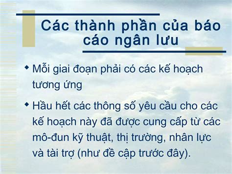 2. bai giang 2 xay dung bao cao ngan luu | PPT