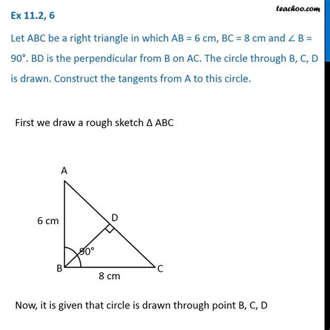 Ex Let ABC Be A Right Triangle AB Cm BC Cm B