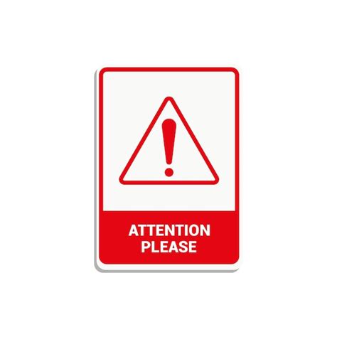 Premium Vector Vector Illustration Of Attention Sign