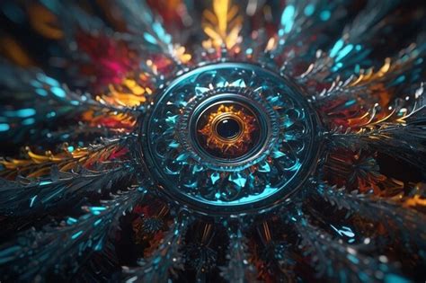 Fractal Dimension Visualization Premium Ai Generated Image