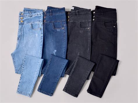 شلوار لی زنانه گن دار؛ زاپ دار ساده 3 رنگ سورمه ای آبی روشن دودی سایز