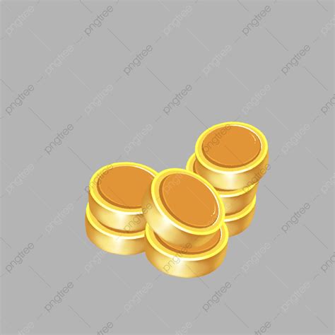 Hand Drawn Elements PNG Transparent, Cartoon Hand Drawn Gold Coin ...