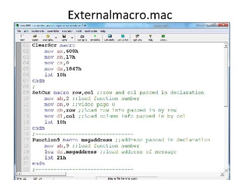 macros in assembly language programs macro a macro