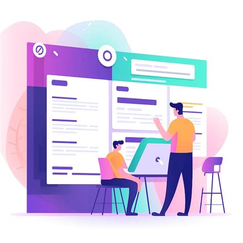 Premium Ai Image Flat Illustration Of A Ux Research Team Analyzing