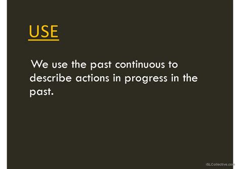 Past Continuous Tense Grammar Guide Français Fle Powerpoints