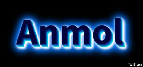 Anmol Text Effect And Logo Design Name