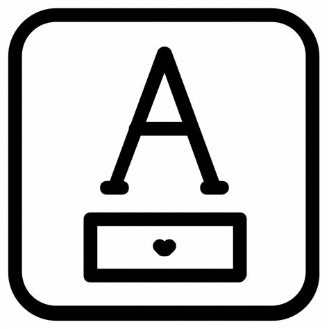 a font selection text type icon download on iconfinder