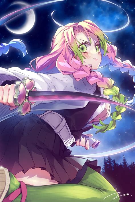 Kanroji Mitsuri Kimetsu No Yaiba Drawn By Ech Danbooru