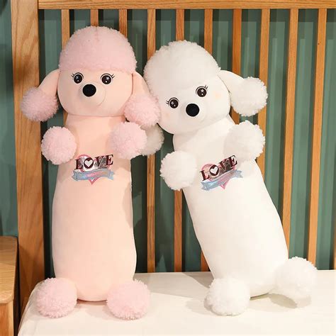 CM 카와이 만화 동물 푸들 강아지 플러시 장난감 베개 부드러운 귀여운 양 동물 인형 수면 베개 홈 침대 장식 선물 AliExpress