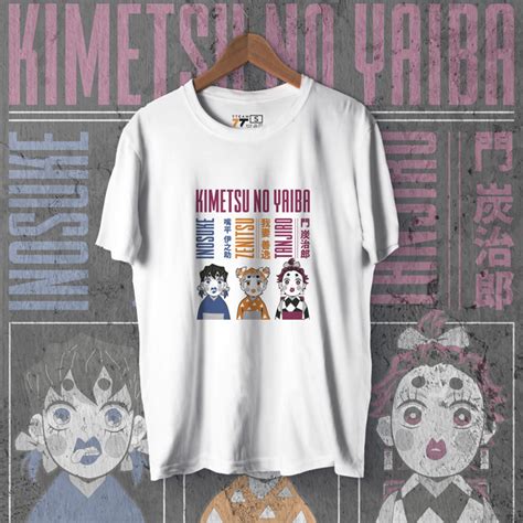 Футболка C принтом Клинок Рассекающий Демонов Герои 3 We Размер L Арт F0361w 3 Брендовая