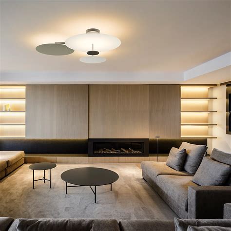 Buy Vibia Flat Ceiling Light Led 3 Lamps At Light11 Eu