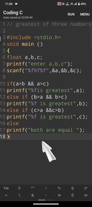 find greatest program among three numbers in c shorts short