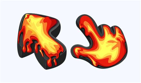 custom cursor cursor lava texture for chrome theme cursor space
