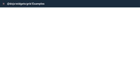 Dojo Grid Examples Codesandbox