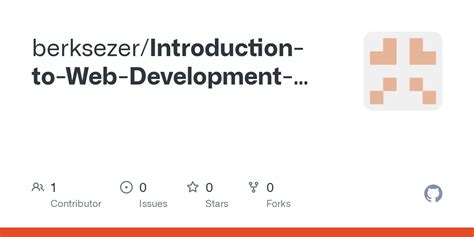 Github Berksezer Introduction To Web Development With Html Css Javascript Practices