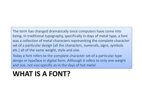 Typography Understanding Font Ppt
