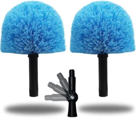 2 Pack Cobweb Duster Head Brush Twist On Spider Web Brush For Outdoor And Indoor Web