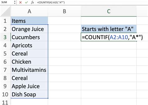 The Countif Function For Beginners In Excel Myexcelonline