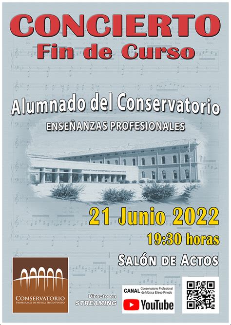 Concierto de Fin de Curso Enseñanzas Profesionales Conservatorio Profesional de Música Eliseo