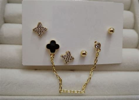 Set 3 Aretes Van Cleef