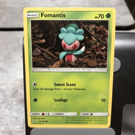 Pokemon Sandm Unified Minds Set Common Fomantis 15236 Near Mint Nm Condition Ebay