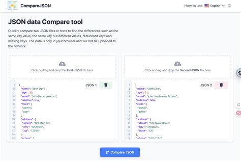 Json Compare Tool Openhunts