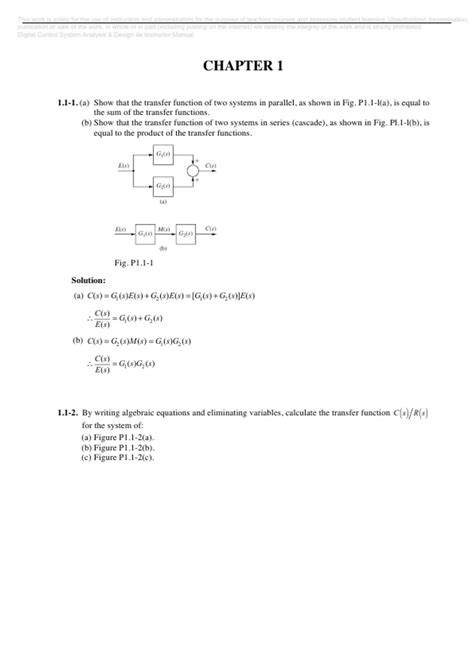 solution manual for digital control system analysis design 4th edition
