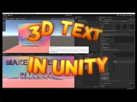 Simple 3D Interactable Text in Unity with Box collider and Rigidbody || Unity3D - Text as object ...