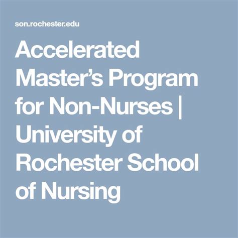 Accelerated Masters Program For Non Nurses