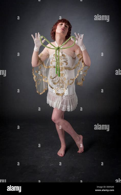 Virgin Girl With Bow Based On Emblem Of Virginity Iconology Of Cesare