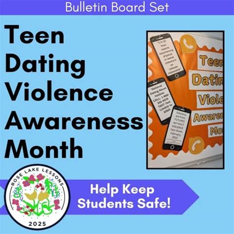 Teen Dating Violence Awareness Month Bulletin Board Set By Rose Lake
