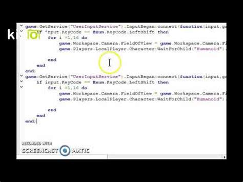 How To Do A Shift For Sprint Script ROBLOX YouTube