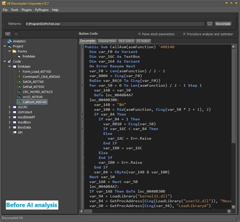 Ai Decompilation In Vb Decompiler A New Era With Ai Helper