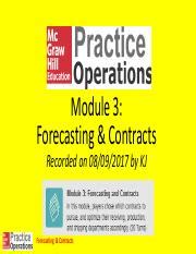 MH PracticeOps Module Forecasting And Contracts Pdf Module Forecasting Contracts