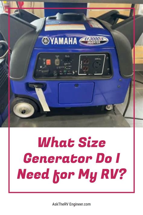 What Size Generator Do I Need for My RV? (A Math-Free Solution ...