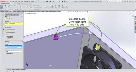 Solidworks Routing Electrical Route Through Clips Goengineer