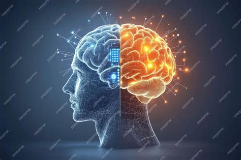 Neural Fusion Ai Integration Neural Fusion Brain Augmentation And Ai Powered Glowing Digital