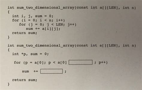 Solved Rewrite The Following C Programming Function To Use