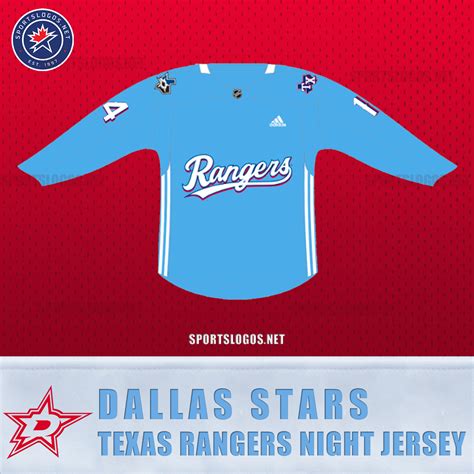 Dallas Stars Wear Texas Rangers Jerseys Before Game Tonight