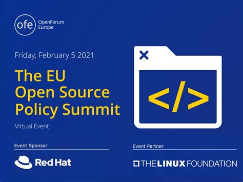 A W On Linkedin The Eu Open Source Policy Summit 2021 Openforum Europe