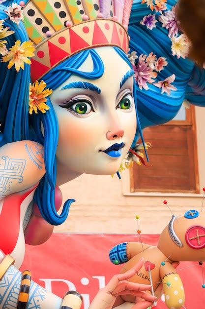 Premium Photo Colorful Ninots From The Fallas Of Valencia Spain